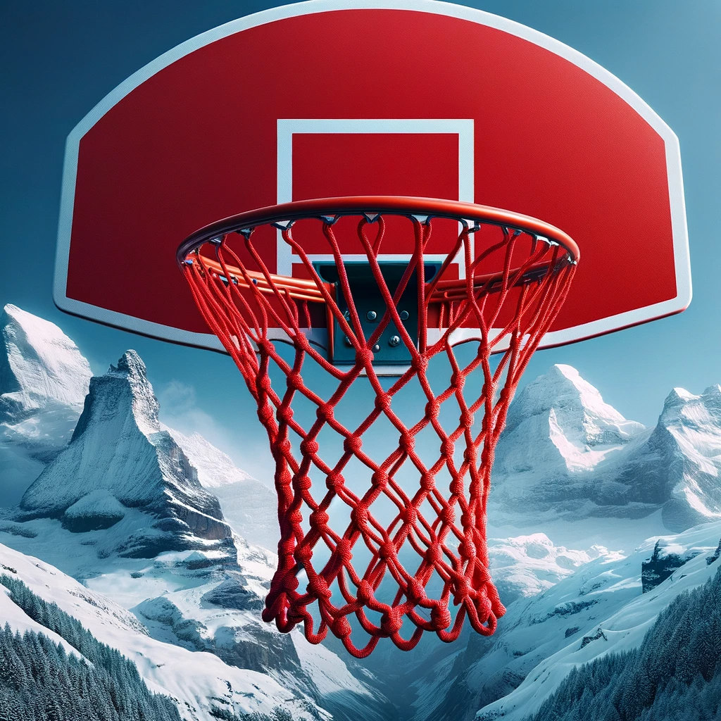 Basketballnetz Schweizer Design