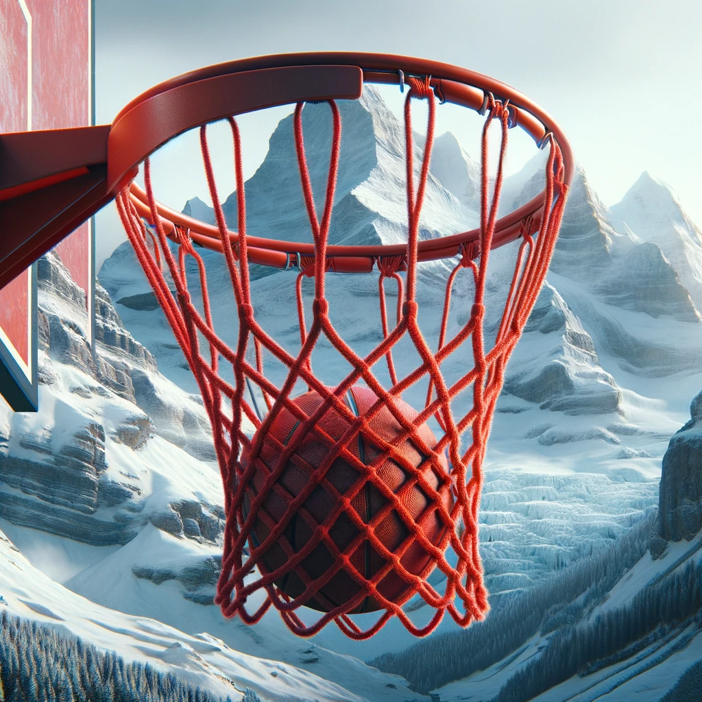Basketballnetz Schweizer Design